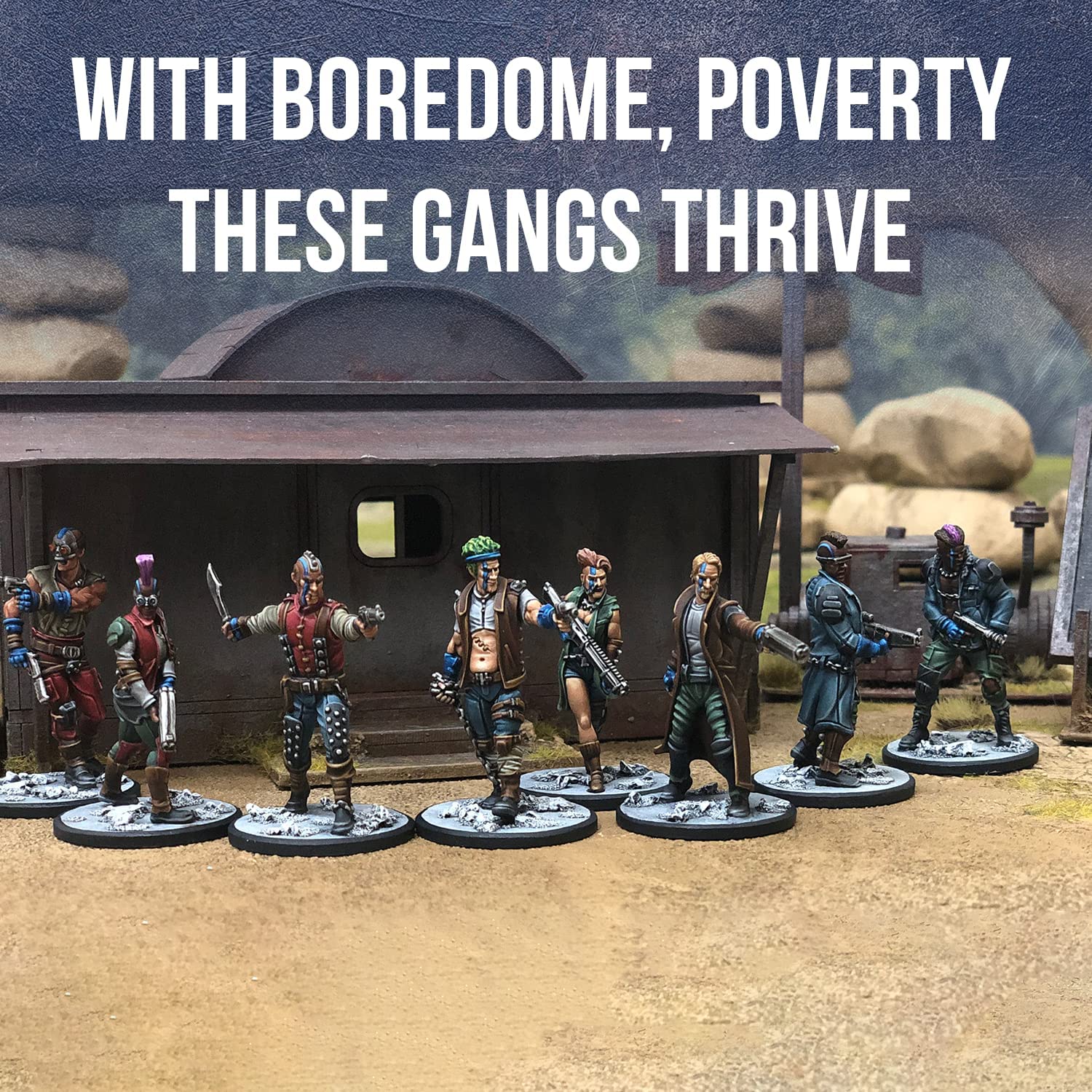 Wargames Delivered Judge Dredd Miniature Game: Block Gang. 28mm ...